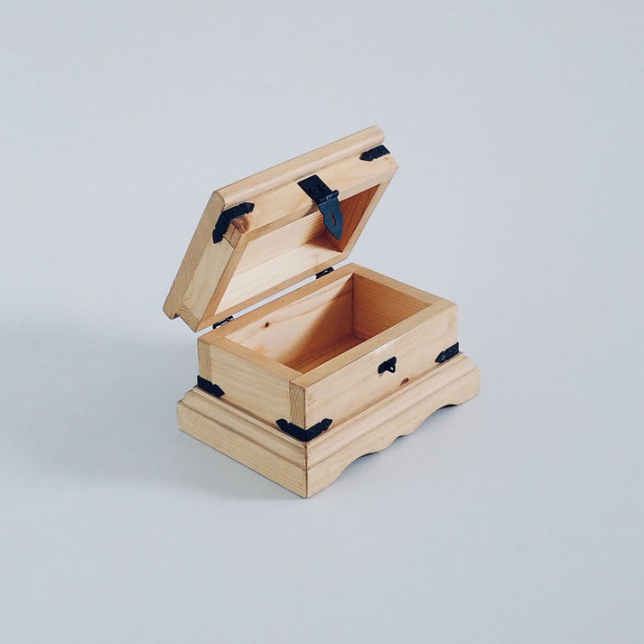 Rustic Solid Wood Keepsake Box - I – Good Nice Home